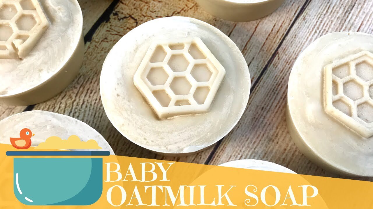 Making Oat Milk Baby Bee Cold Process Soap | 👶 GYPSYFAE CREATIONS - YouTube