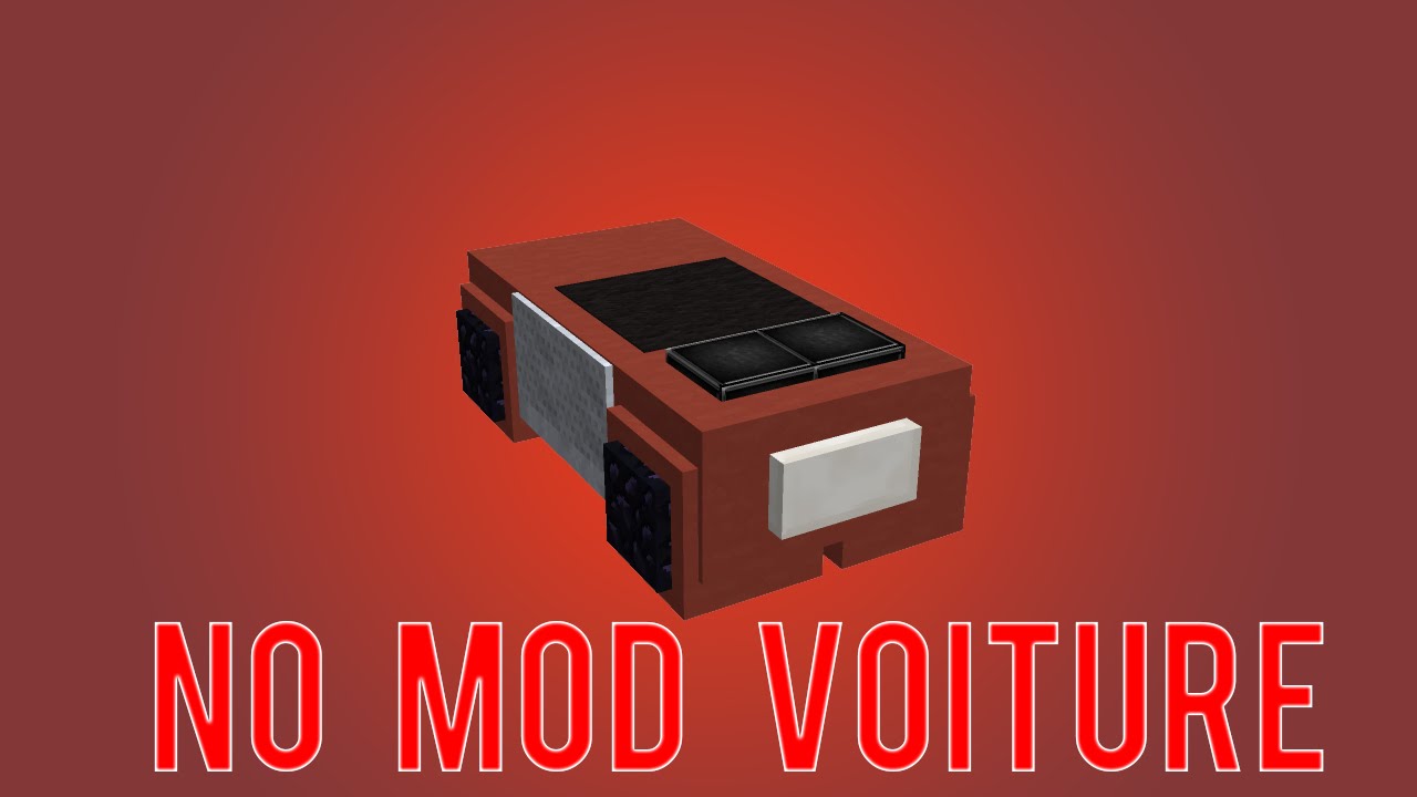UNE VOITURE DANS MINECRAFT | Présentation du NO mod "DRIVEABLE CAR ...