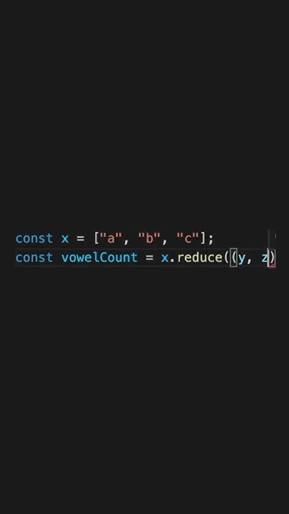 how to use the reduce method in JavaScript ES6 to return a count #coding - YouTube