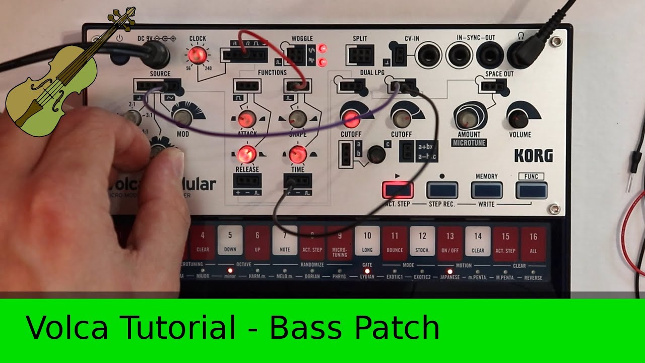 Volca Tutorial - Modular Bass Patch - YouTube