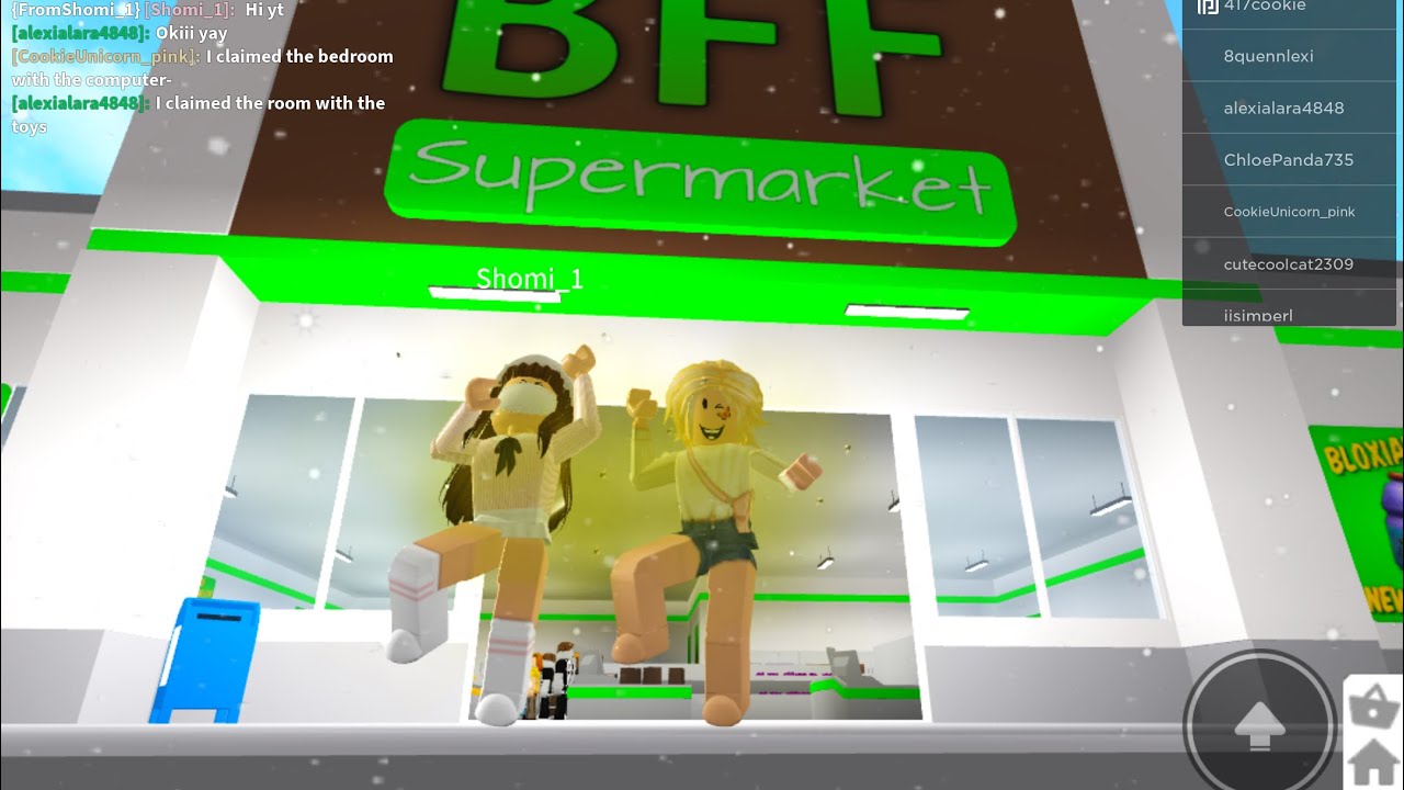 ROBLOX-life in the supermarket with addy in bloxburg - YouTube