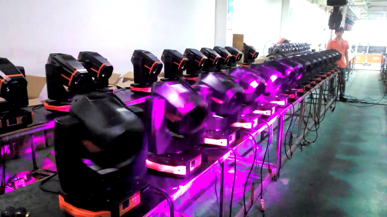 DAGE AG 2318 230w sharpy 7r beam moving head light - YouTube