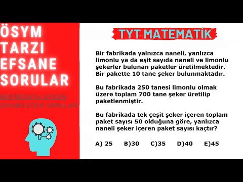 2017 YGS(TYT) SINAVININ ÇOK KONUŞULAN NANELİ LİMONLU ŞEKER SORUSU! 🍬