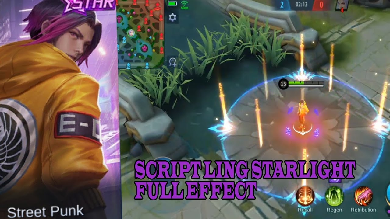 SCRIPT SKIN LING STARLIGHT | FULL EFFECT | MOBILE LEGENDS - YouTube