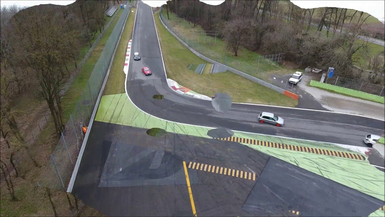 Pista Monza Drone Prove Libere Auto Roggia Curva Grande Lesmo Phantom ...