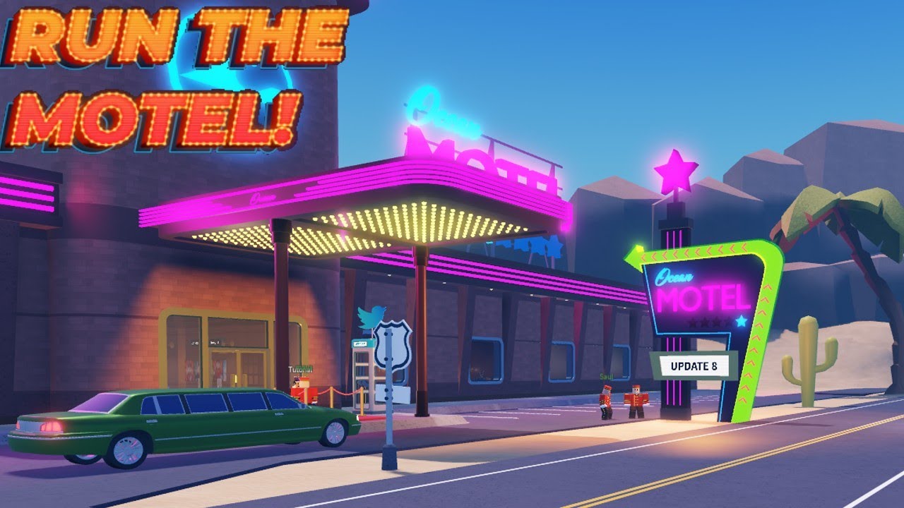 Working in a motel with a crazy fit (Roblox Motel Simulator!) - YouTube