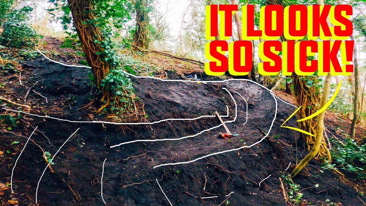 LOCKDOWN TRAIL BUILD - NEW BERM LINE PROGRESS - YouTube