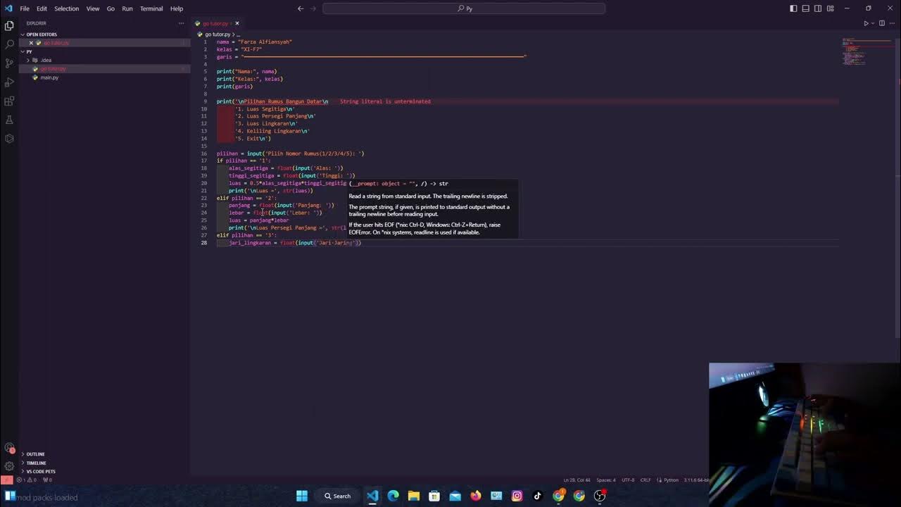 SOURCE CODE TUGAS TIK - YouTube