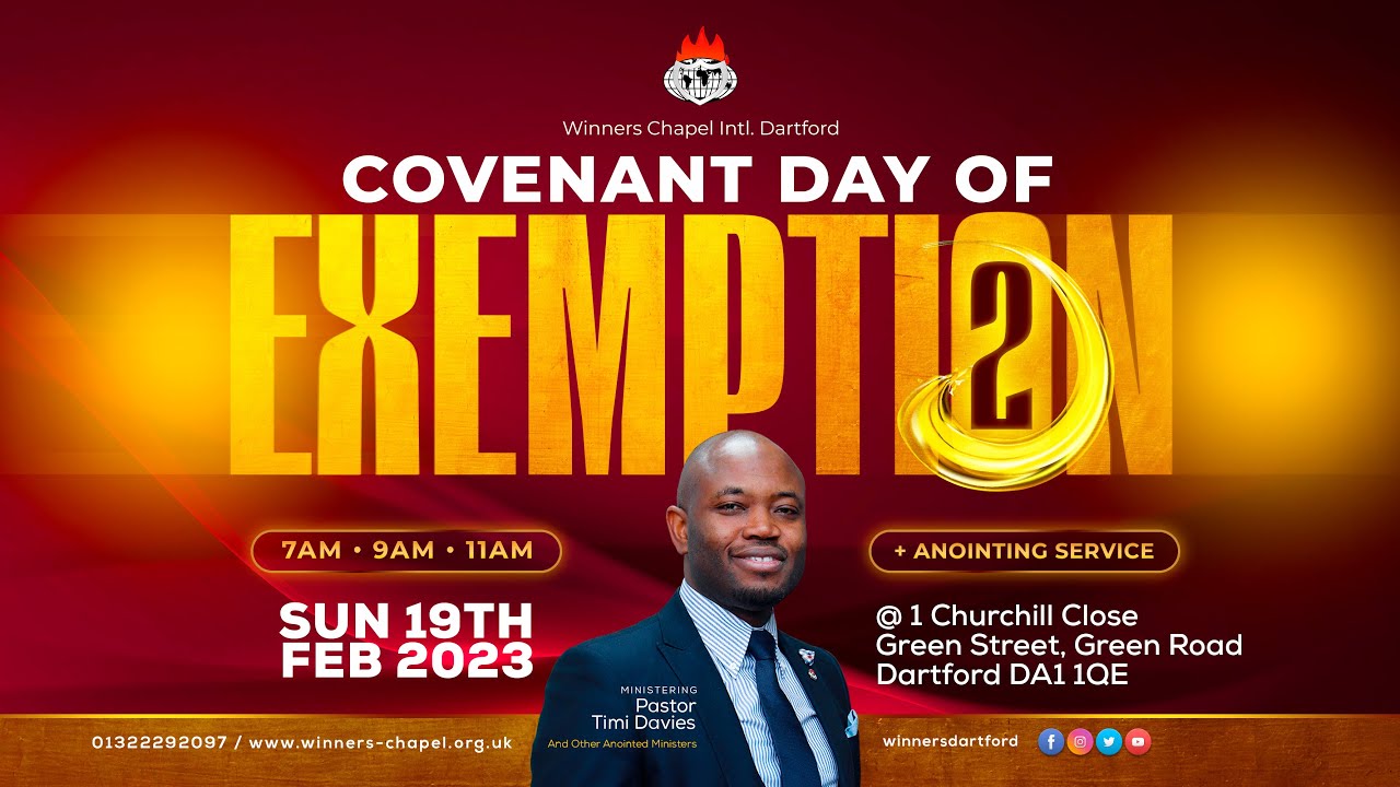 COVENANT DAY OF EXEMPTION | ANOINTING | 2ND SERVICE | 19TH FEBRUARY 2023 - YouTube