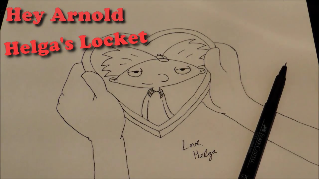 Hey Arnold [Helga's Locket Drawing] - YouTube