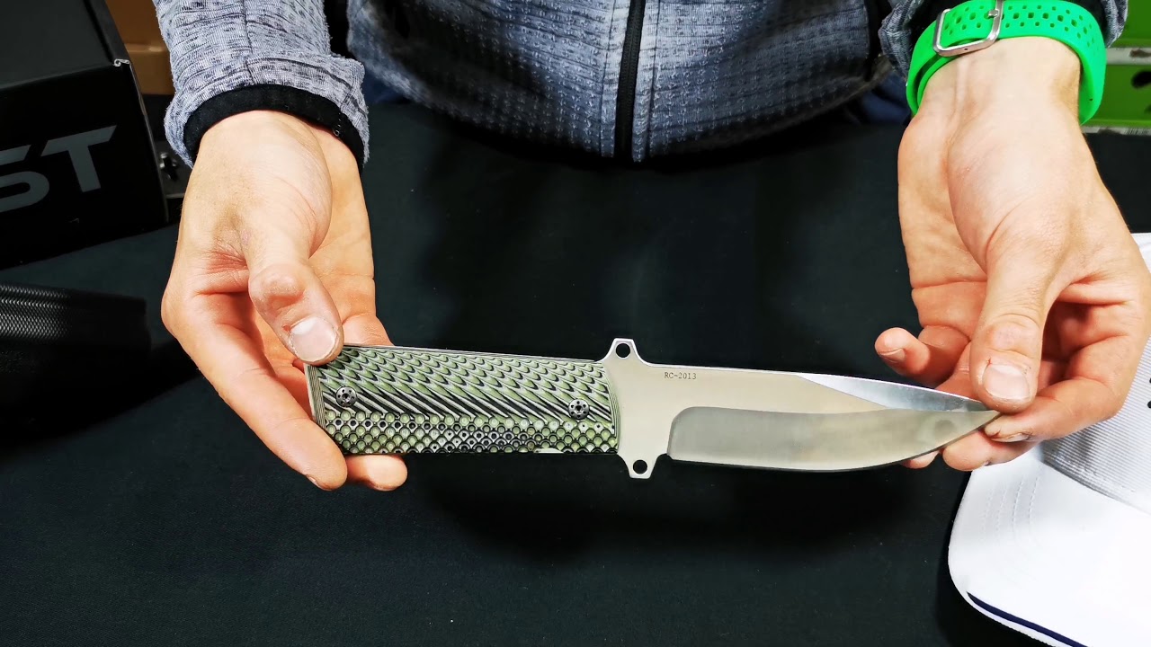 BUL 1911 Bowie Knife blade G10 | Cesar-Shop - YouTube