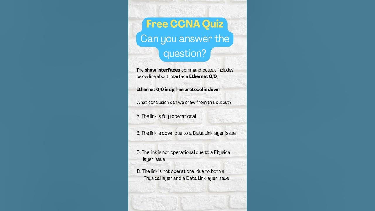 CCNA Quiz 20 Interface Line Protocol Down ccna shorts learning ccna-quiz-20-interface-line-protocol-down-ccna-shorts-learning