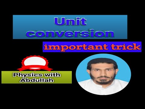 Unit conversion.(Basic trick) - YouTube