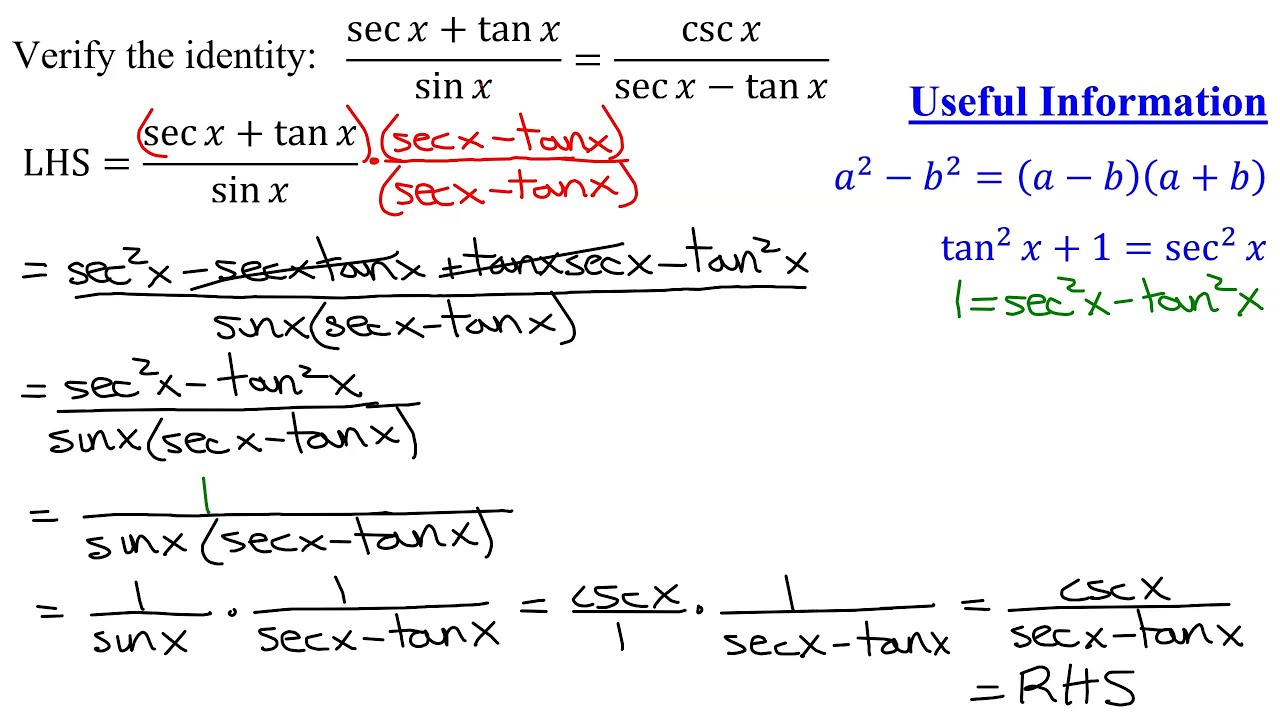 Verify Identity secx tanx sinx cscx secx tanx Using Conjugates And verify-identity-secx-tanx-sinx-cscx-secx-tanx-using-conjugates-and