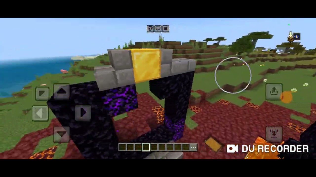 Two Ruin Portals Generated together in Minecraft PE. - YouTube