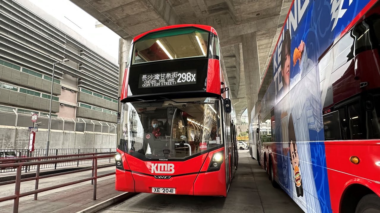 [將藍新體驗 | 香港巴士 Hong Kong Bus] 九巴 KMB 298X 號線 Volvo B8L (ZF) V6B181 ...