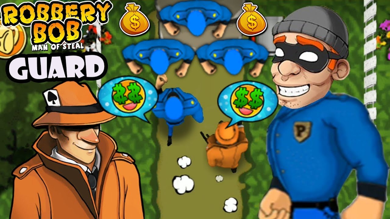 Robbery Bob Cosplay Blue Guard Character Gameplay BG1 - YouTube