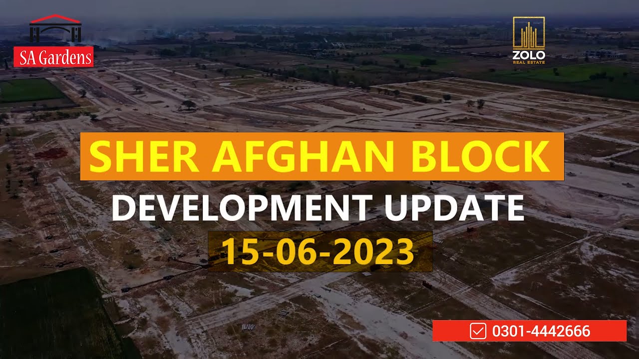 SA Garden Sher Afghan development Update - YouTube