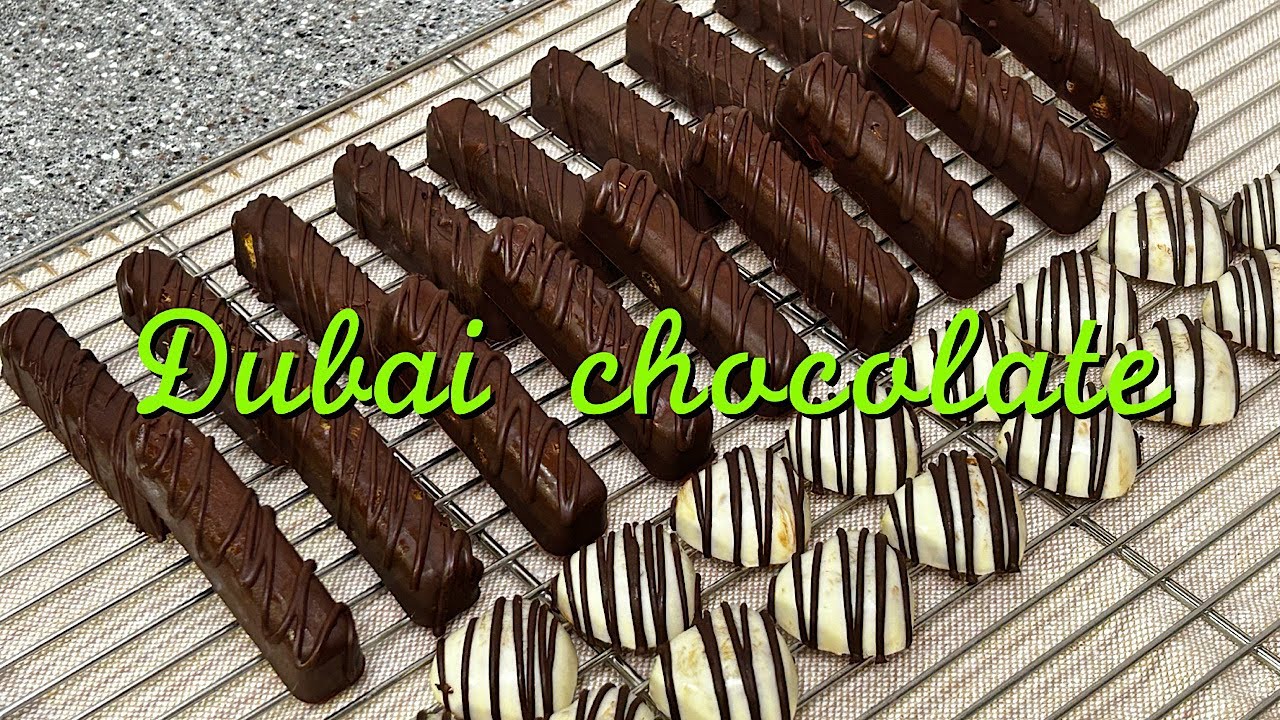 두바이 초콜릿을 정성스럽게 만들어봤다 두바이초콜릿 Almond Bakery Youtube