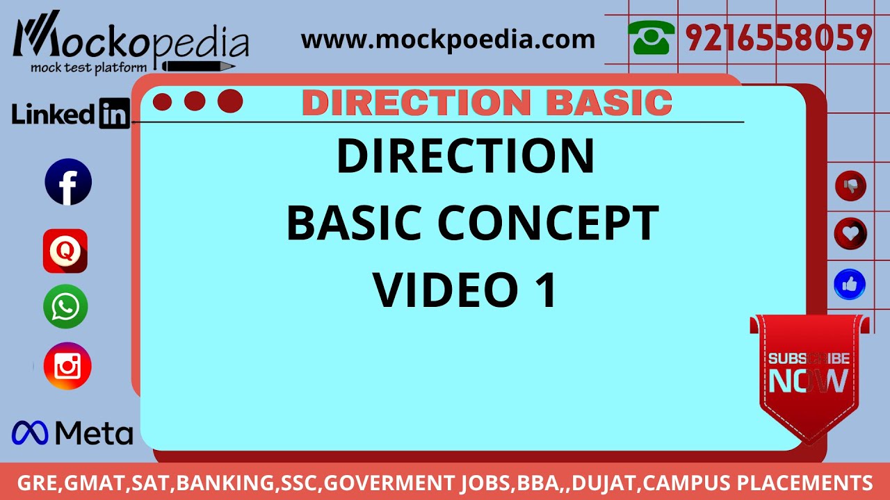 Basic Concept of DIRECTION Part 1 : MockoPedia - YouTube