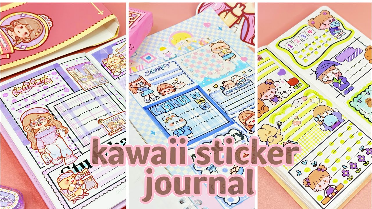 stickers journaling 💕cute kawaii sticker🌈 Immersive ASMR bullet journal ...