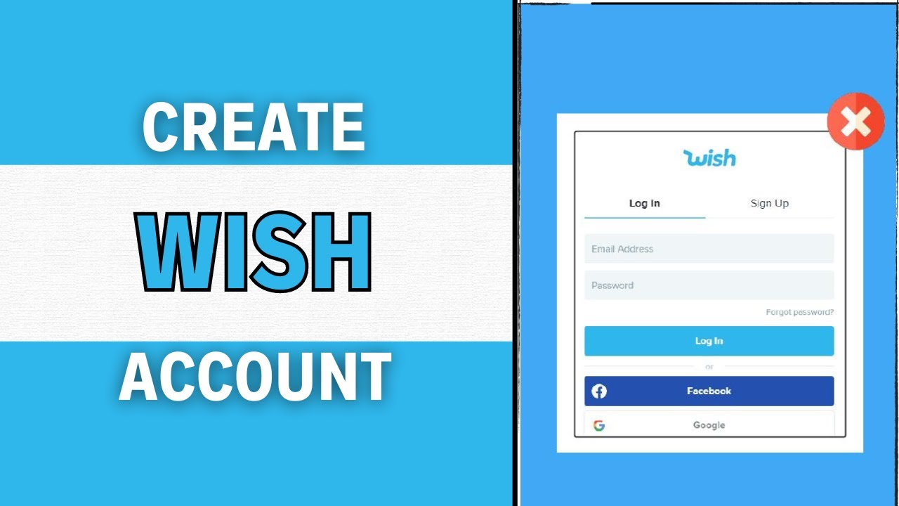 How To Create WISH Account - YouTube