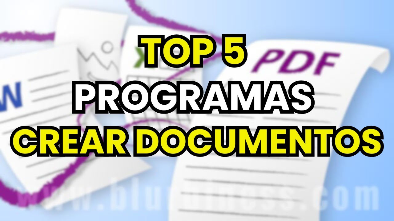 🥇 5 Mejores PROGRAMAS para CREAR DOCUMENTOS - YouTube
