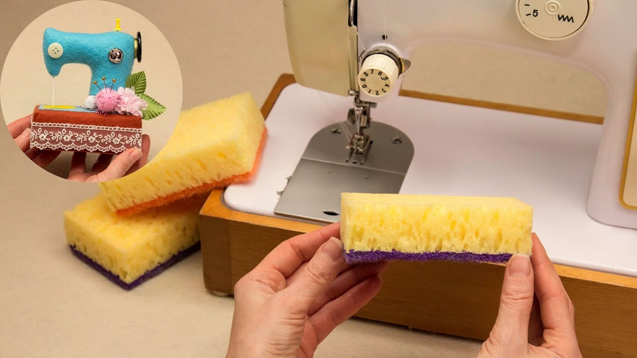 Unusual idea out of a sponge for dishes - I made it myself and all my ...