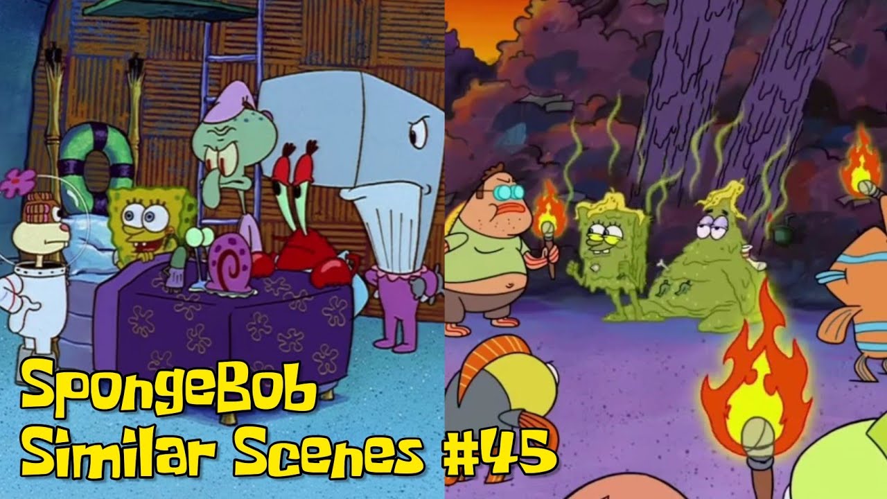 SpongeBob Similar Scenes #45 - YouTube