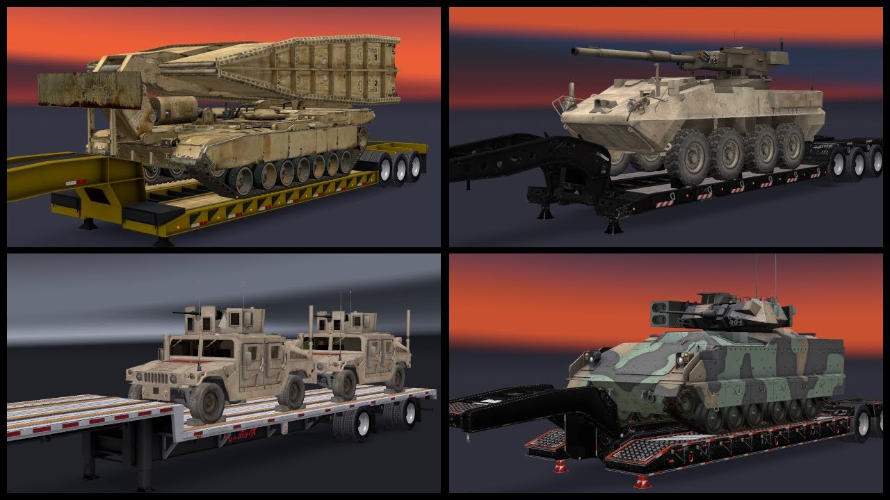 (ATS 1.43-1.39) Military Cargo Pack by Jazzcat | American Truck ...