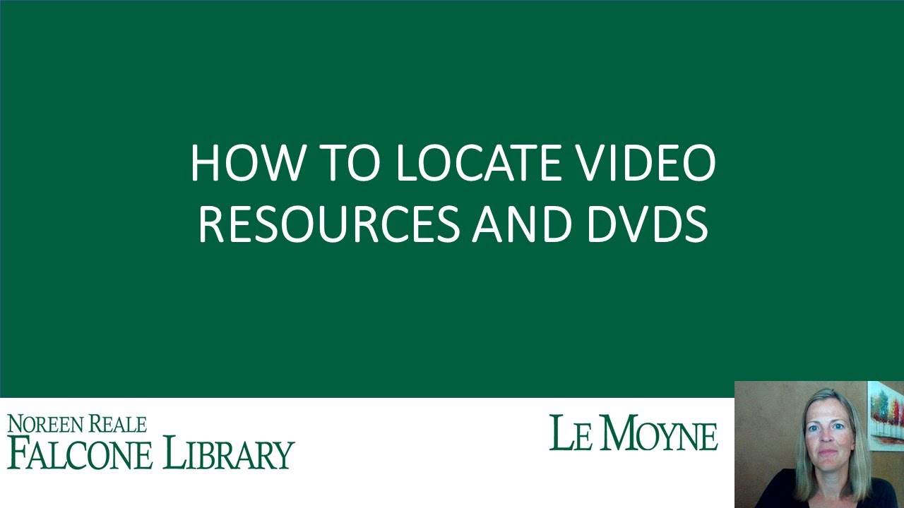 How to Locate Video Resources and DVDs - YouTube