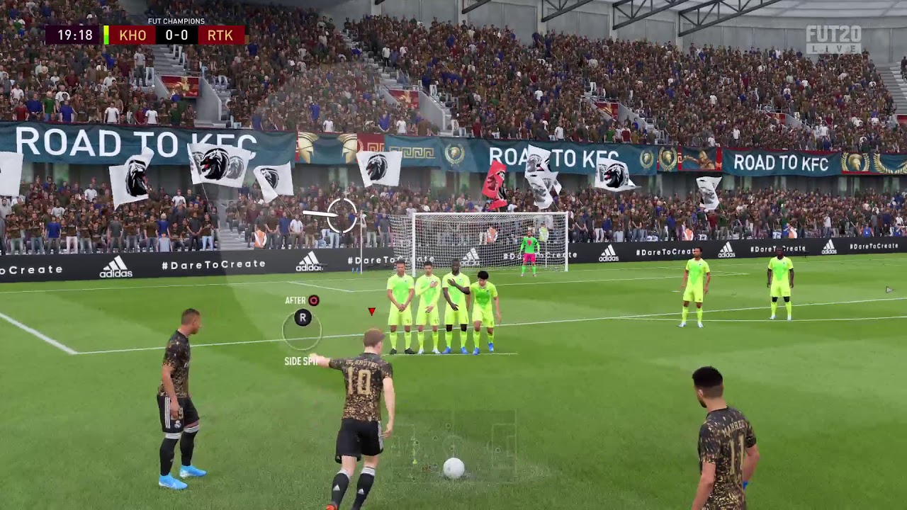 FIFA 20 KDB 99 Free kick - YouTube