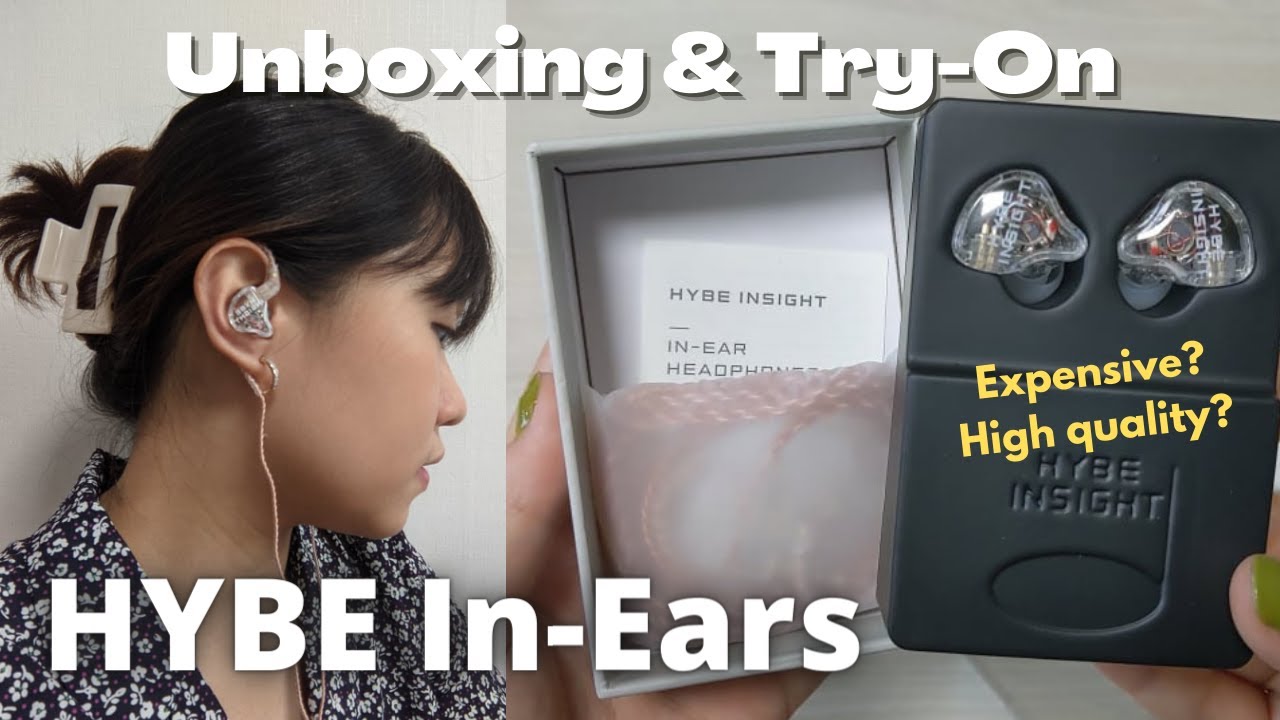 IN-EAR HEADPHONES from HYBE INSIGHT! Unboxing & Try-On | Chingee 2021 ...