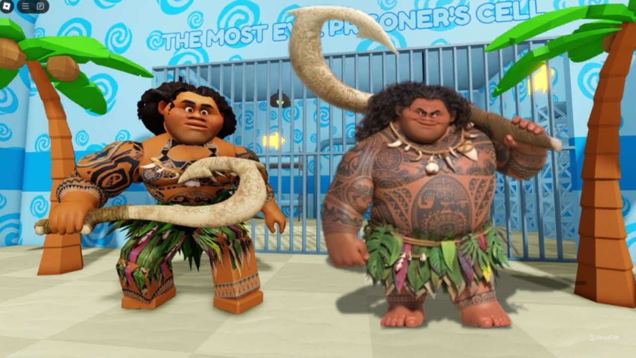 [ MAUI ] MOANA 2 In BARRY'S PRISON RUN! (OBBY) ROBLOX #roblox # ...