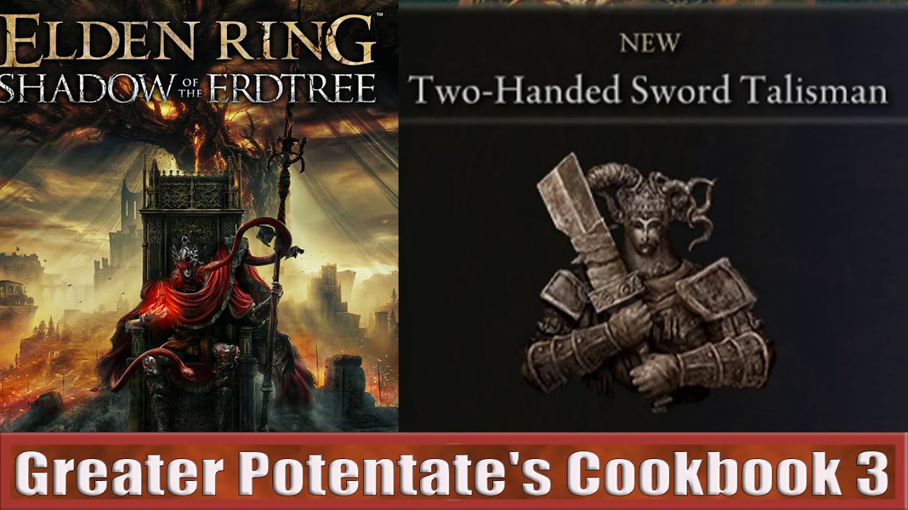 Two Handed Sword Talisman Location (Boosts Two-Handed Weapons) Elden ...