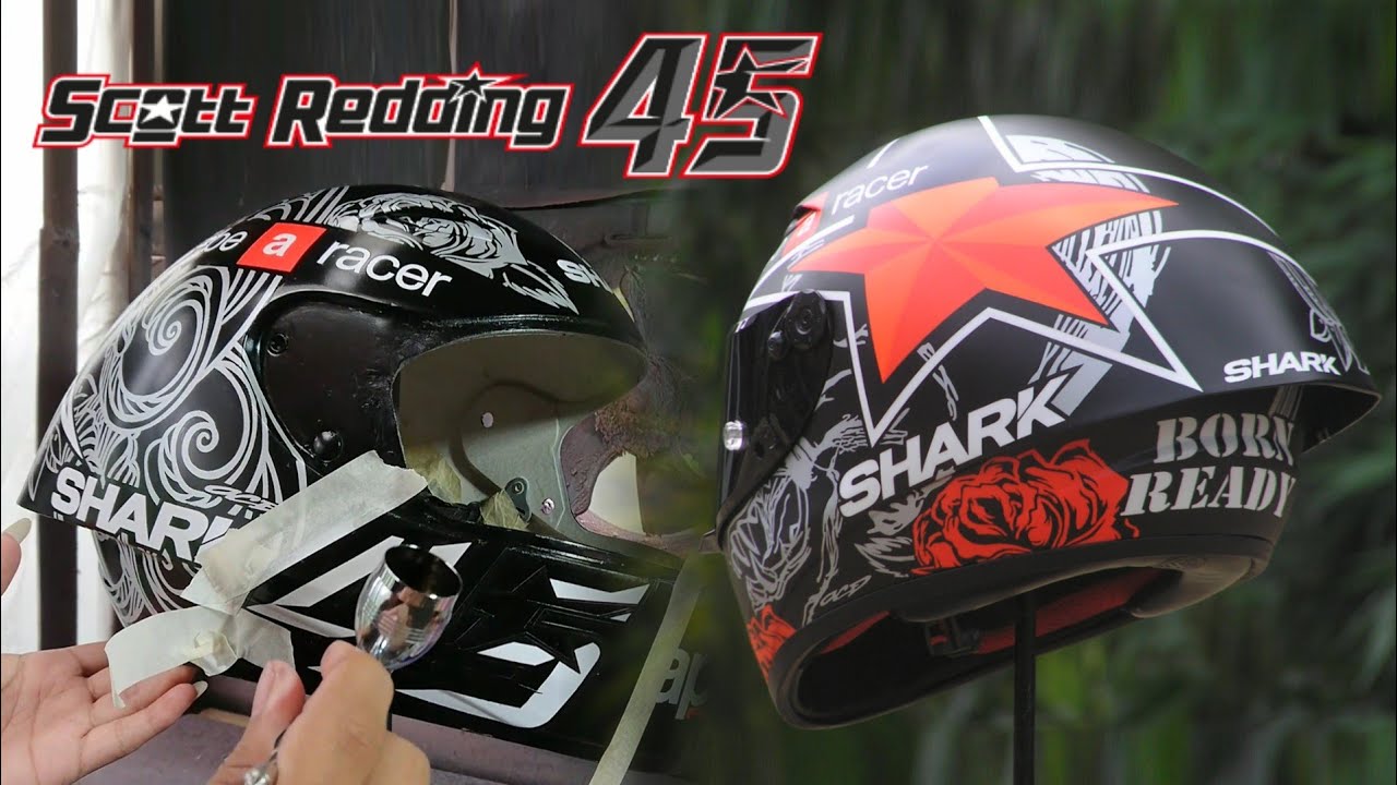 How To Paint Scott Redding Helmet | MotoGP | Replica Helmets - YouTube