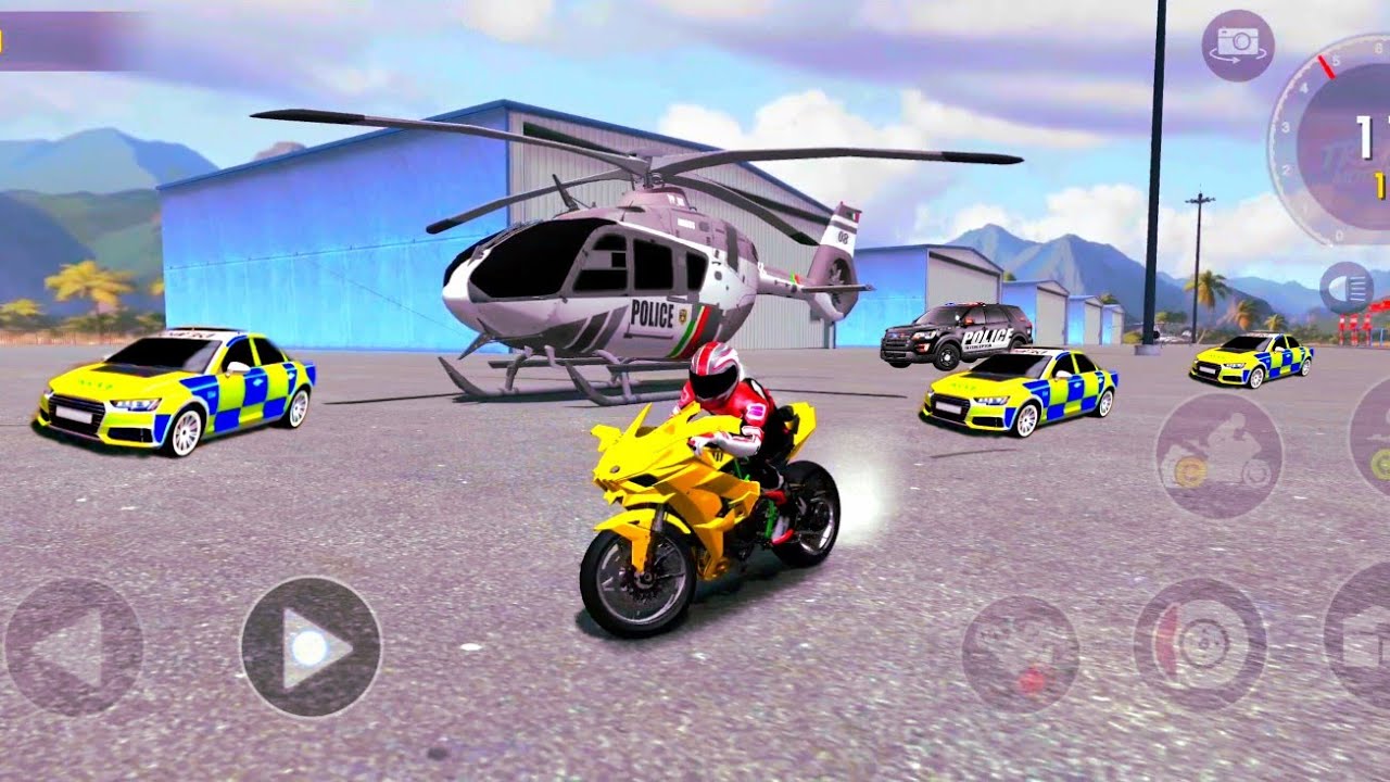 Police Chasing 😱 kawasaki Ninja h2r Xtreme Motorbikes Games | Prajjwal ...