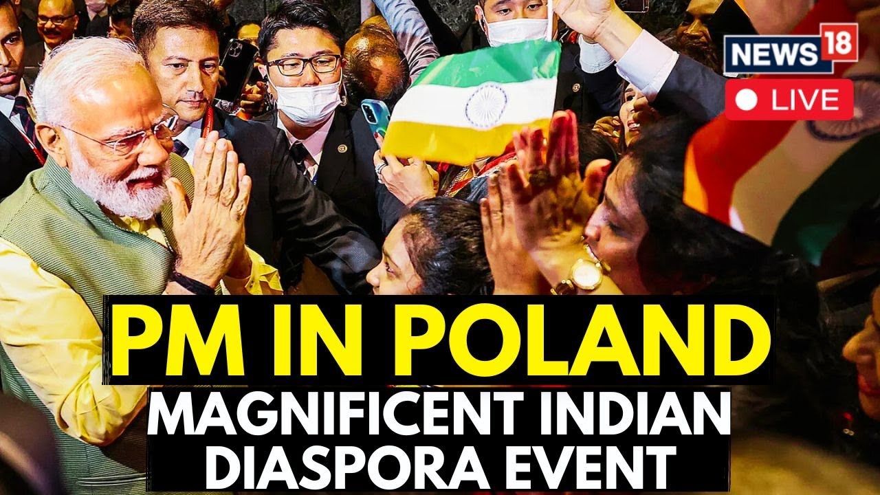 PM Modi In Poland LIVE | PM Modi Meets Indian Diaspora In Poland | PM ...