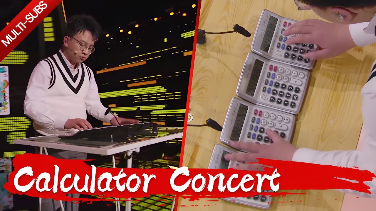 Enjoy some familiar songs from childhood - played with calculators ...