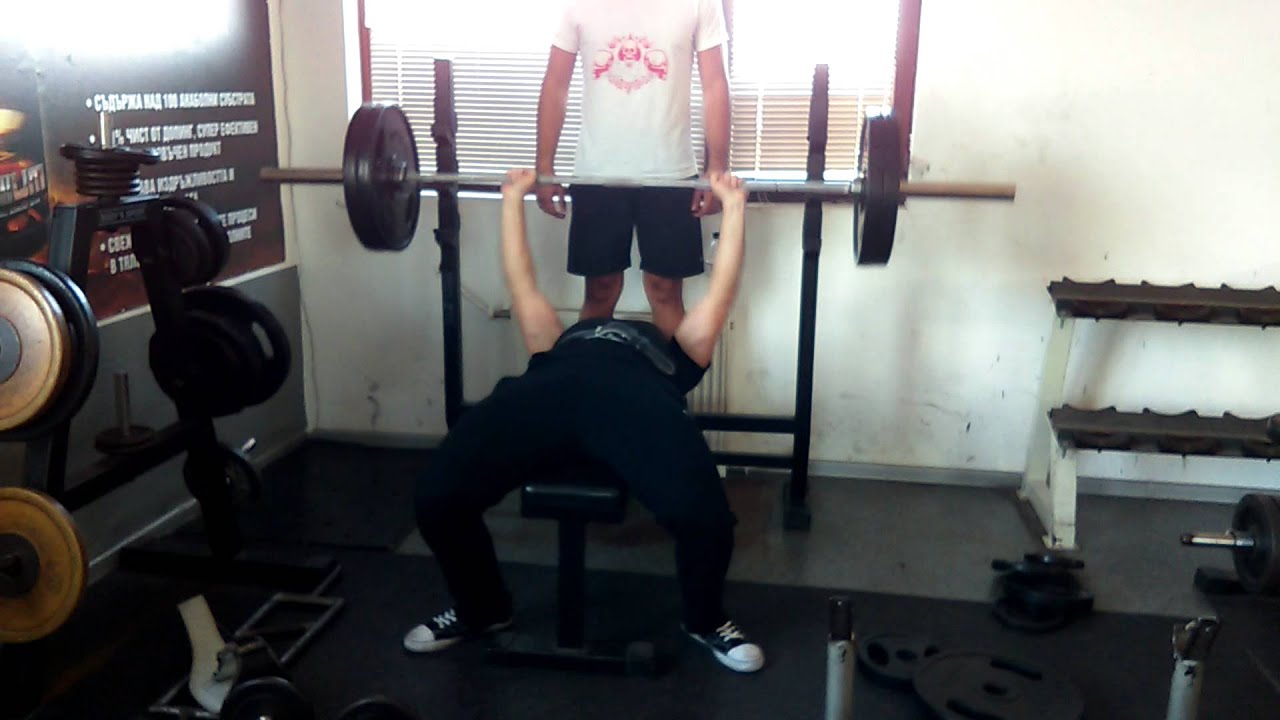 Bench press 100kg x 6 - YouTube