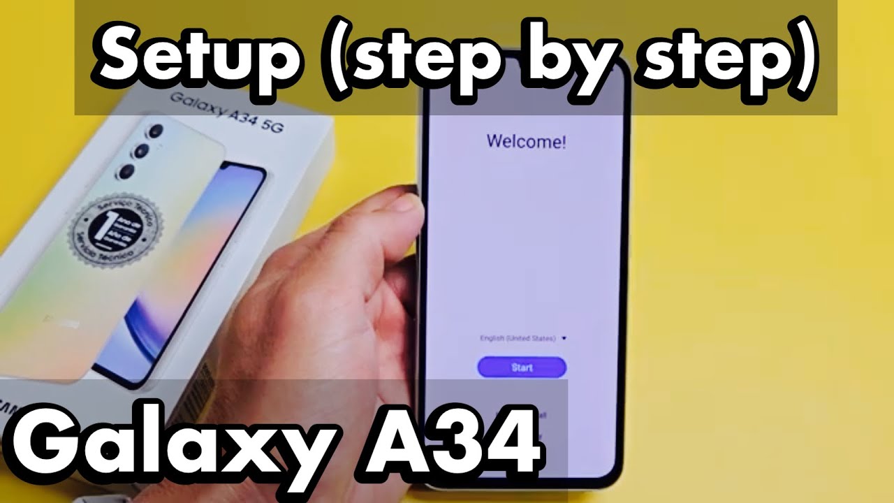 Galaxy A34: How to Setup (step by step) - YouTube