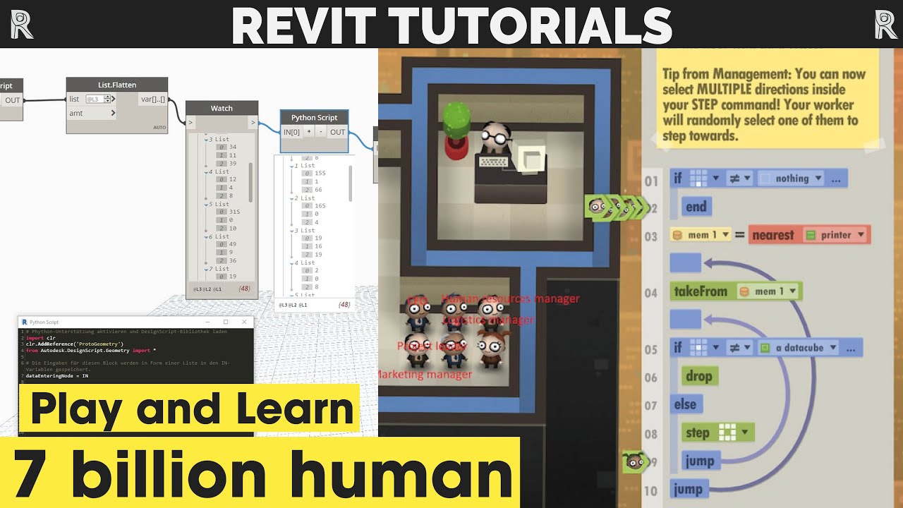 7 billion human | Learn Dynamo with Game | Play and Learn - YouTube