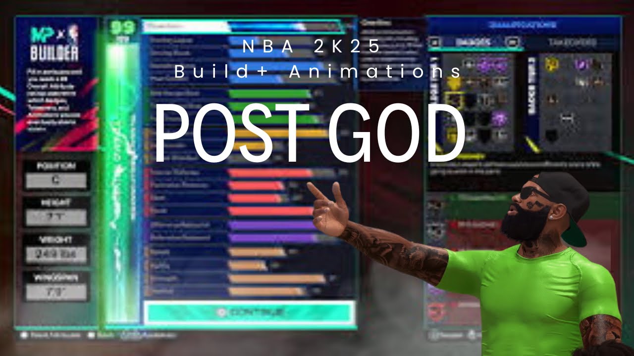 NBA 2K25 THIS POST SCORER BUILD IS INSANE + ANIMATIONS - YouTube