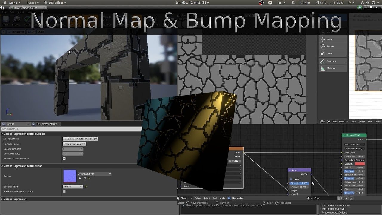 Baked Normal and Bumpmapping in Blender and Unreal Engine 4 - YouTube