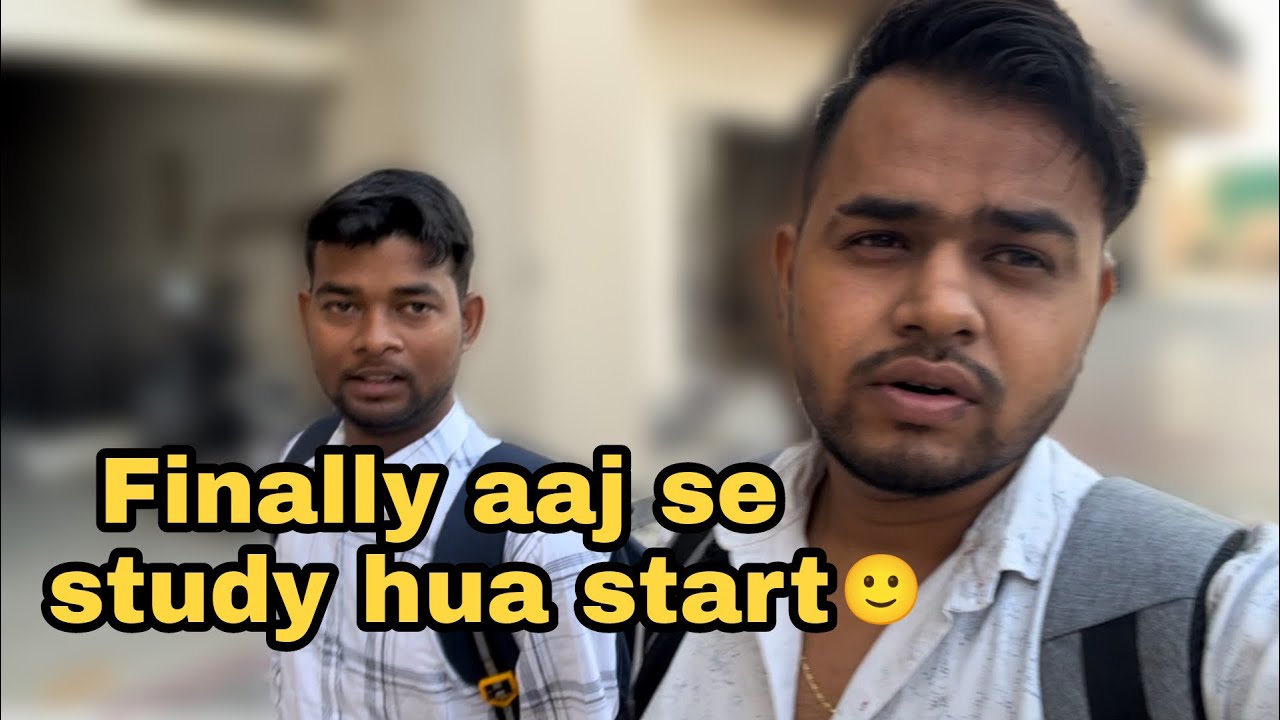 Finally aaj se study hua satrt😁 - YouTube
