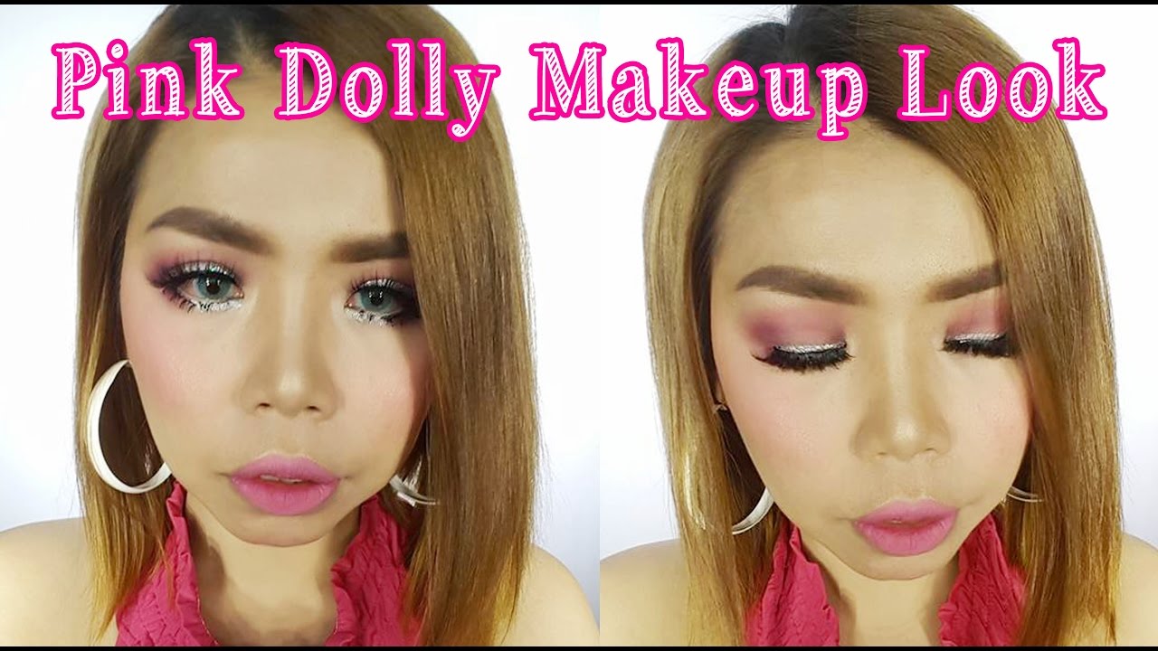 Pink Dolly Makeup Look - YouTube