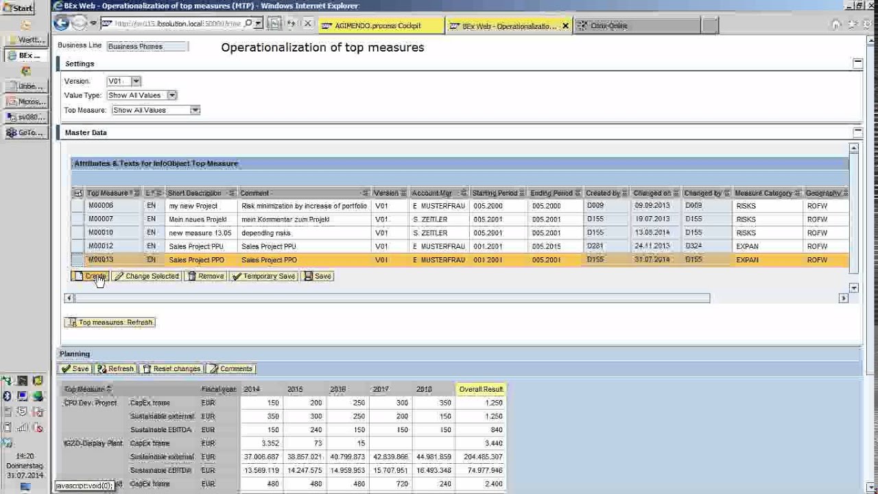 Flexible Maßnahmenplanung und Kommentierung mit SAP BW IP - YouTube