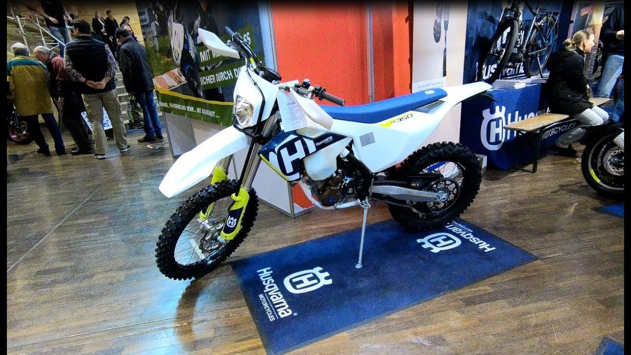 HUSQVARNA FE 350 ENDURO BIKE NEW MODEL 2018 WALKAROUND - YouTube