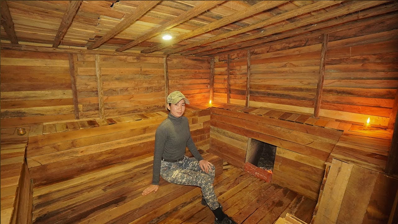 Bushcraft Winter Shelter - Building Warm Underground Survival Shelter ...