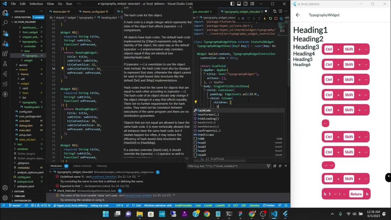 Slicing UI Food Delivery #1 - Typograpy - YouTube